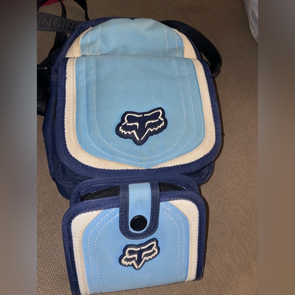 Fox | Bags | Vintage 9s Fox Racing Crossbody Bag And Wallet | Poshmark